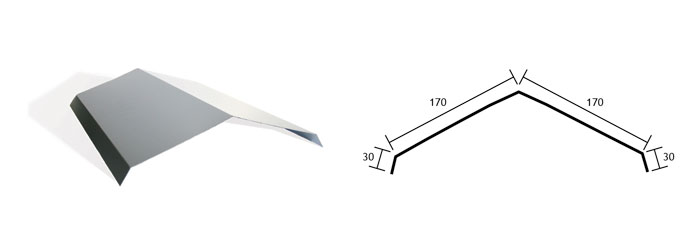 Roof Ridge Cap Roll Former,Metal Rollforming Machine for Top Ridge Cap